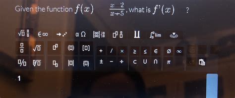 Solved Given the function f x x 5x2 what is f x 믐 0 Chegg com
