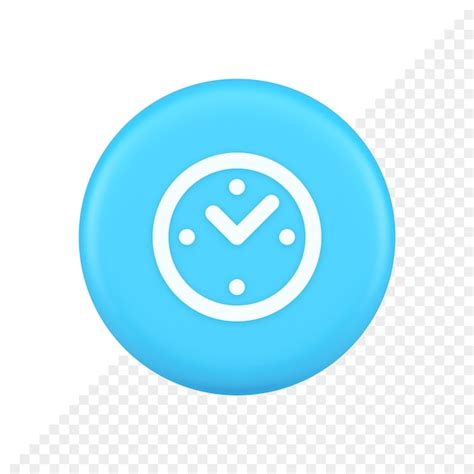 Premium Psd Alarm Clock Time Countdown Button Deadline Measurement 3d