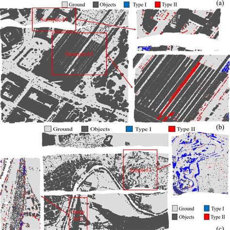 Filtering Results From Typical Isprs Samples A The Complex Scenes