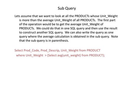 Ppt Sub Selects And Table Joins Powerpoint Presentation Free Download