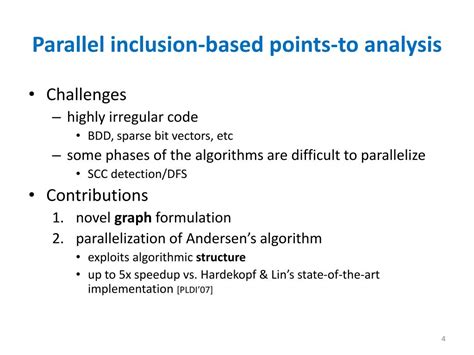 Ppt Parallel Inclusion Based Points To Analysis Powerpoint