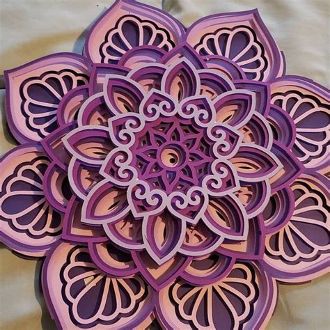 3d Mandala Svg 3d Layered Mandala Svg Cut File For Cricut Silhouette