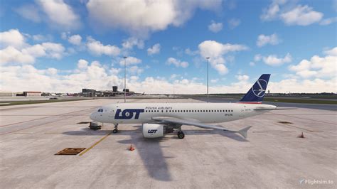 Fictional Lot Polish Airlines Fenix A320 Sp Lta För Microsoft Flight