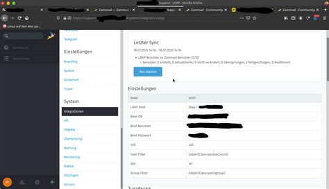 Ldap User Sync Fail Failed Tcp Failed Technical Assistance Zammad