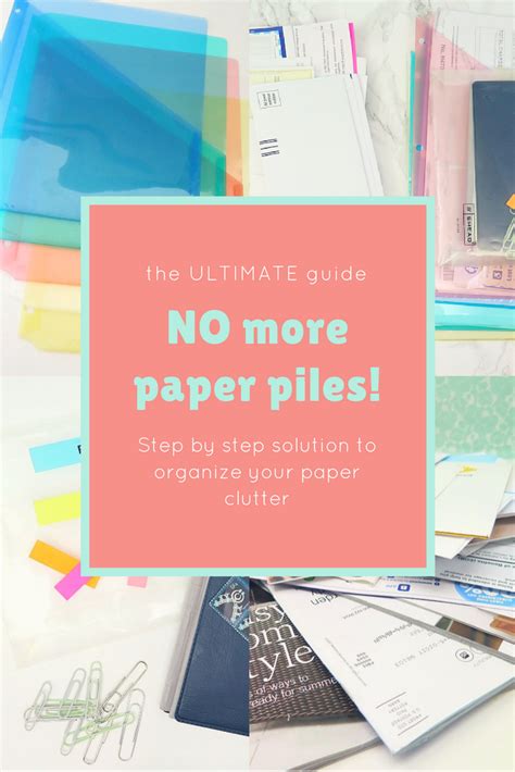 Steps To Set Up A Paper Decluttering System To Eliminate Paper Piles Paper Clutter