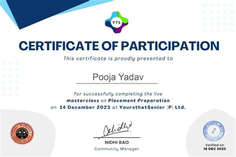 Pooja Yadav On Linkedin Expressing Gratitude For The Insightful Placement Preparation Masterclass …