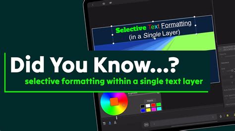 Selective Text Formatting In A Single Layer Ios Youtube