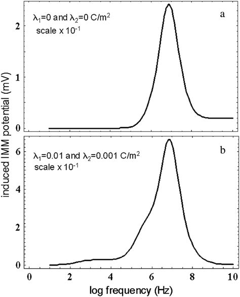 Variation Of The Induced Potential Across The Imm With Frequency Of The