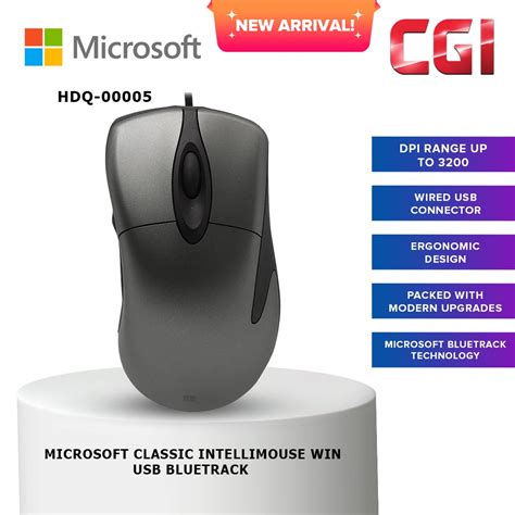 Microsoft Classic Intellimouse With Wired Usb Connection Hdq 00005 Shopee Malaysia