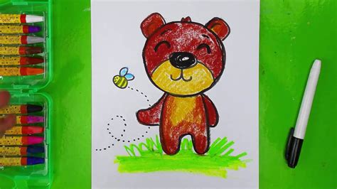 Как нарисовать МИШКУ для девочки Youtube