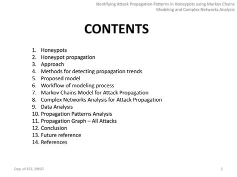 Identifying Attack Propagation Patterns In Honeypots Using Markov Chains Modelling And Complex