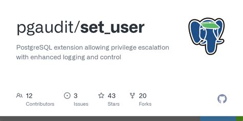 GitHub Pgaudit Set User PostgreSQL Extension Allowing Privilege Escalation With Enhanced