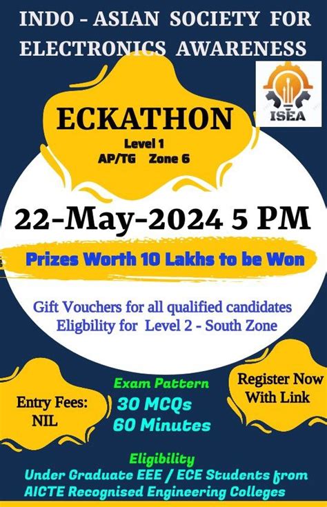 Vsr Suresh On Linkedin Isea Is Pleased To Announce Its Latest Edition Of Echathon For