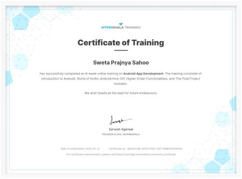 sweta prajnya sahoo on linkedin internshala training development