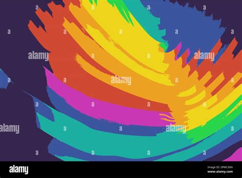 An Abstract Rainbow Background Vector Illustration Stock Vector Image