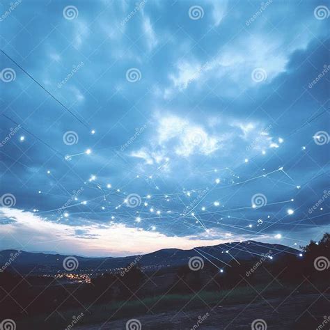 The Interconnected World A Visual Representation Of Global Networks Stock Illustration