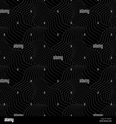 Color Seamless Abstract Hand Drawn Pattern Waves Background Stock