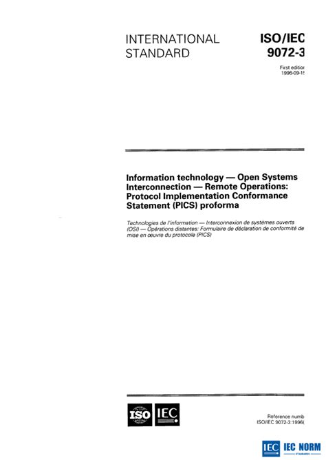 ISO IEC 9072 3 1996 PDF IEC Norm Store