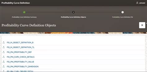 Adding Profitability Curve Definition Using Excel Upload