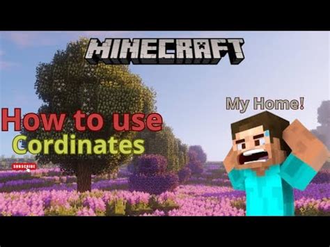 How To Use Cordinates In Minecraft Don T Lost Your House YouTube
