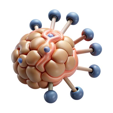 3d Render Of Cellular Structure With Molecular Bonds 56088920 Png