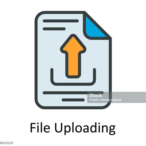 파일 업로드 벡터 채우기 윤곽선 아이콘 디자인 그림입니다 흰색 배경에 사용자 인터페이스 기호 Eps 10 파일 0명에 대한 스톡 벡터 아트 및 기타 이미지 Istock