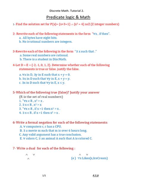 predicate logic math tutorial 2 pdf