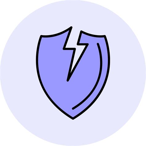 Broken Shield Vector Icon 38906834 Vector Art At Vecteezy