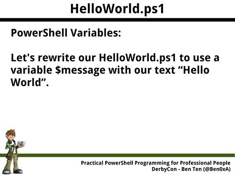 Practical Powershell Programming For Professional People Derbycon 4