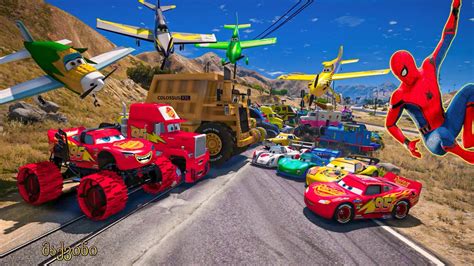 მაქვინი და სპაიდერმენი ახალი დისნეის ფერადი მანქანები სუპერგმირებთან ერთად ჯეტია 5 Manqanebi