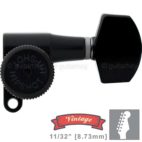 New Hipshot Vintage 6 In Line Locking Tuners Staggered Small Reverb