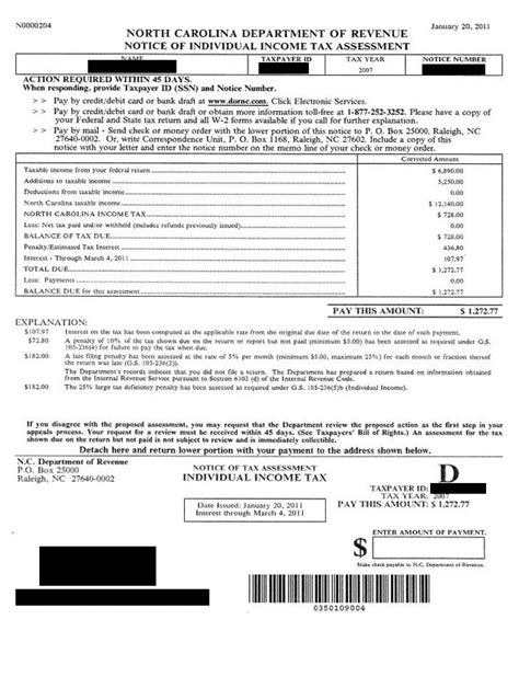 Notice Of Income Tax Assessment Templates 4 Free Printable Word