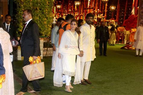 Nayanthara Vignesh Shivan At Ambani House Antilia For Ganpati Darshan On 19th Sept 2023