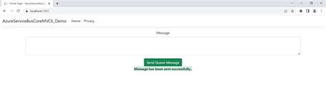 How To Send Queue Message To Azure Service Bus Using Aspnet Core Mvc 6