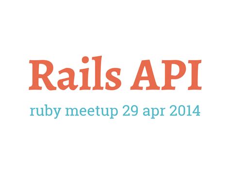 Rails Api Speaker Deck