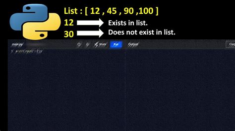 python program to check if a element exists in a list or not youtube
