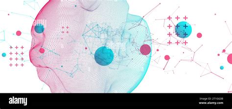 abstract sphere background with plexus effect 3d surface stock vector image and art alamy