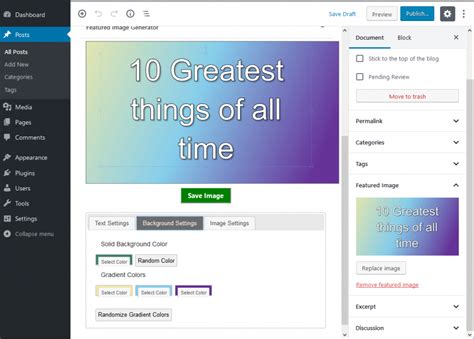 Wordpress Auto Featured Image Generator Yo Motherboard