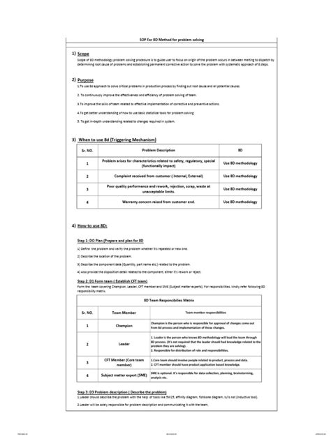 problem solving sop process flow dig pdf methodology