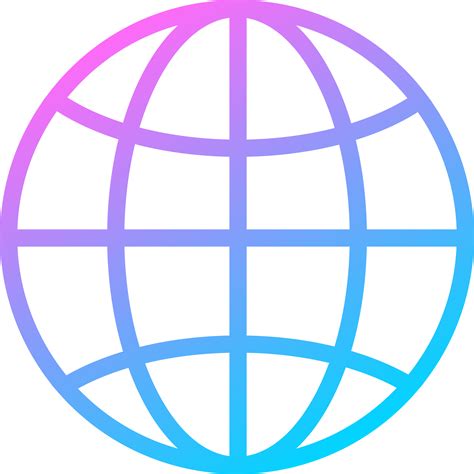 Globe Gradient Icon 21048701 Png