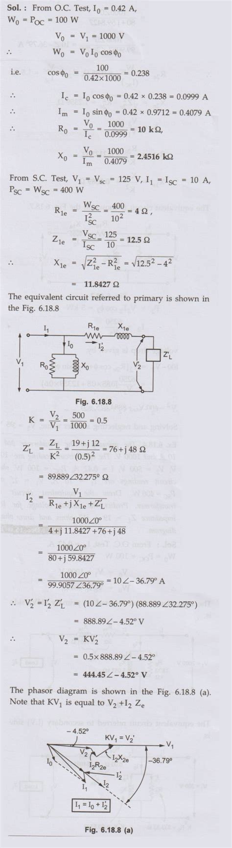 Open Circuit And Short Circuit Tests Single Phase Transformer