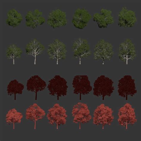 Trees Collection Vol 252 Blender Blender Market