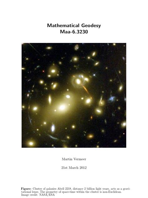mathematical geodesy pdf