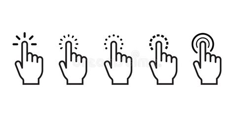 Pointer Cursor Omputer Mouse Icon Clicking Cursor Pointing Hand