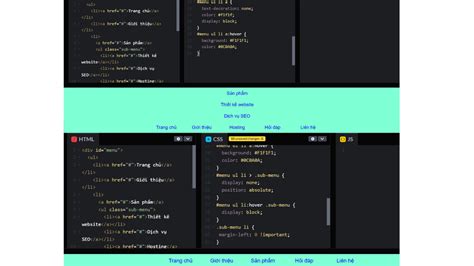 3 Bước đơn Giản để Tạo Menu Trong Html And Css Kiểu Ngang Dọc