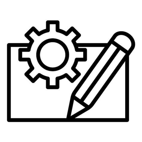 Premium Vector Vector Design Engineering Blueprint Icon Style