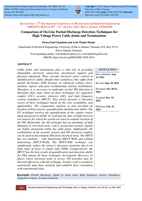 Pdf Comparison Of On Line Partial Discharge Detection Techniques For High Voltage Power Cable