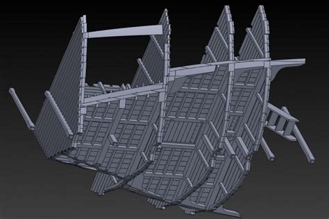 Hms Pandora 1779 In 3d Cad And 3d Modellingdrafting Plans With
