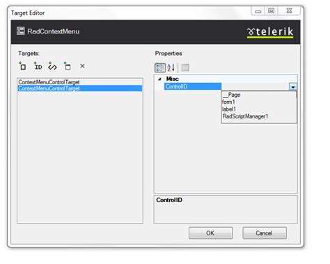 Telerik Web Forms Menu Getting Started Creating A Simple Context Menu