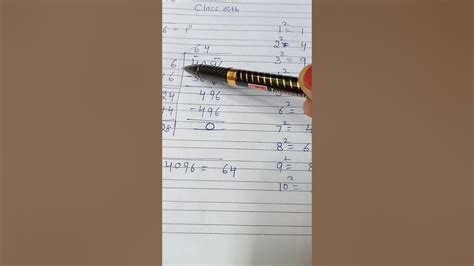 Square Root By Long Division Method Class 8th Youtube